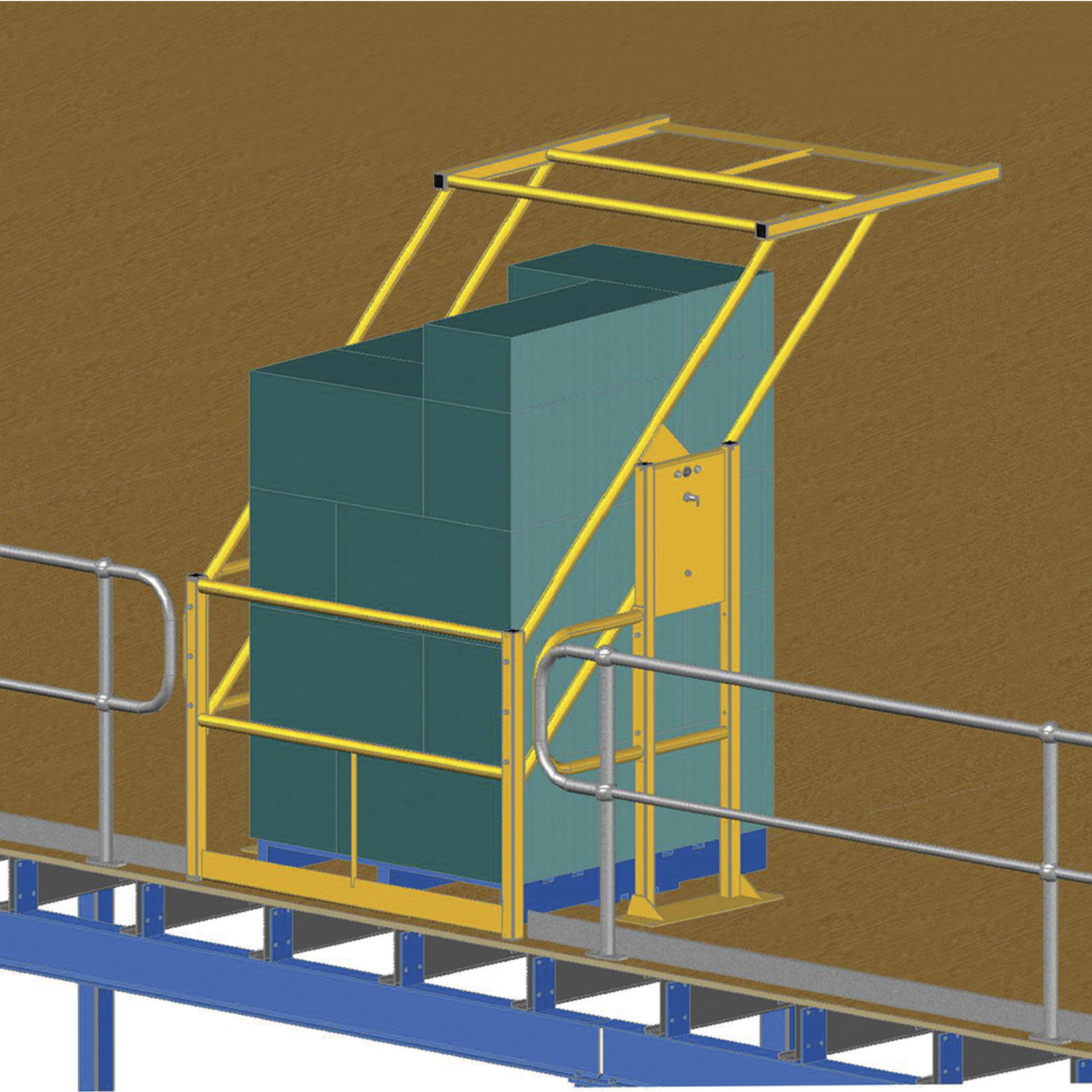 Mezzanine Pallet Safety Gate | MHA Products