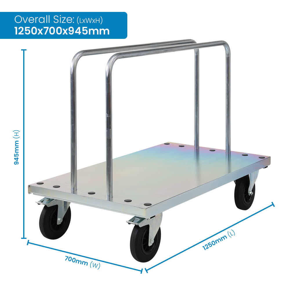 Panel Cart With Adjustable Load Bars