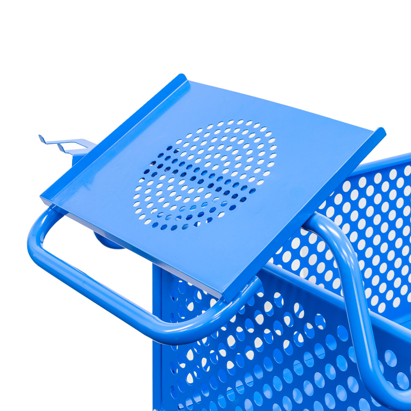 2 Tier Steel Half Height Single Basket Trolley| MHA Products