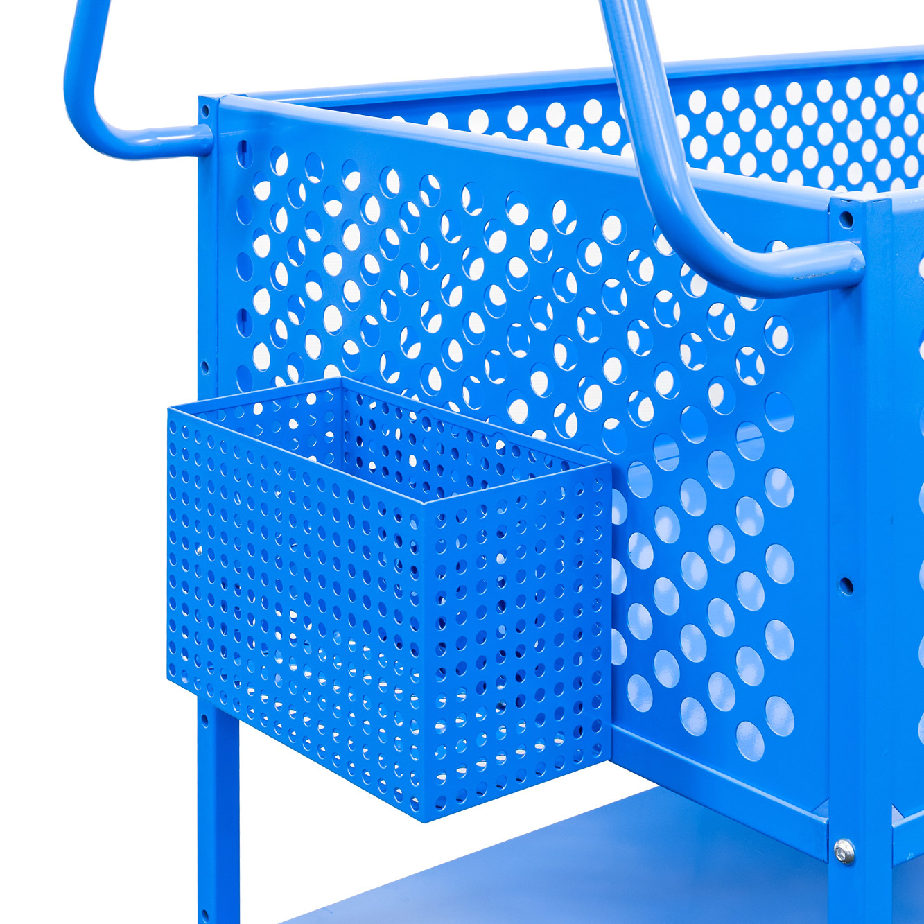 2 Tier Steel Half Height Single Basket Trolley| MHA Products